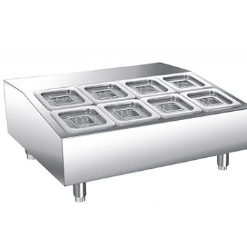 VRTR8 Refrigerated Countertop Prep Unit | Compact Kitchen Cooler